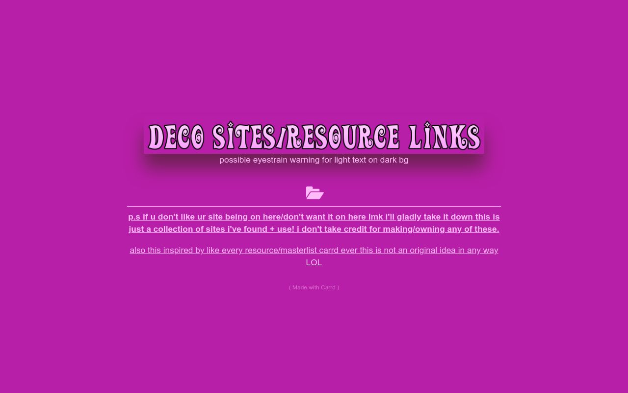 links [decoresourcelinks.carrd.co]